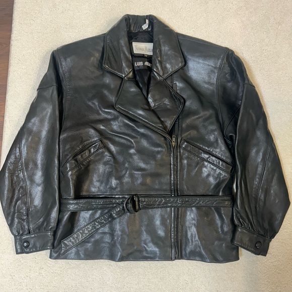 Neiman Marcus | Jackets & Coats | Neiman Marcus Black Leather ...